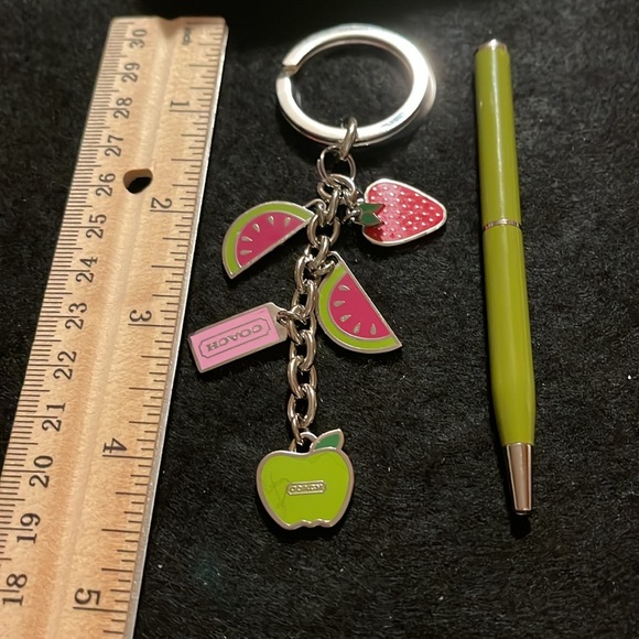 Coach | Accessories | Coach Fruit Keychain And Pen Set | Poshmark